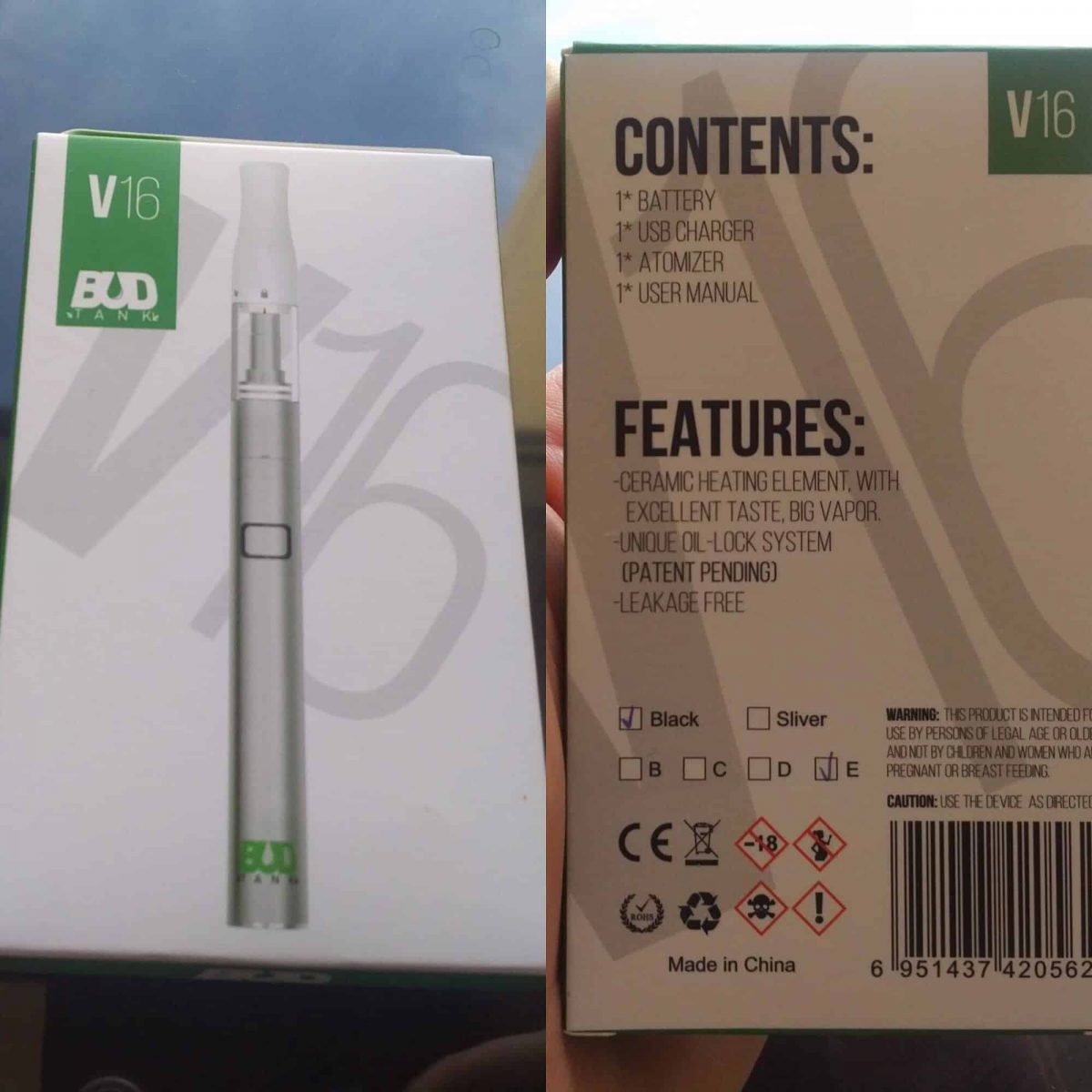 Bud Tank V16 Review: Great Quality Atomizer and Excellent Battery