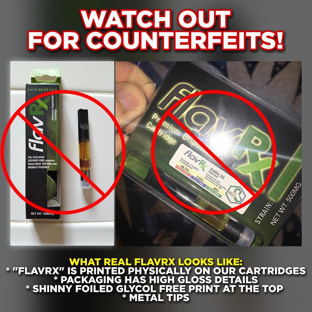 Watch Out For Fake Flav Cartridges