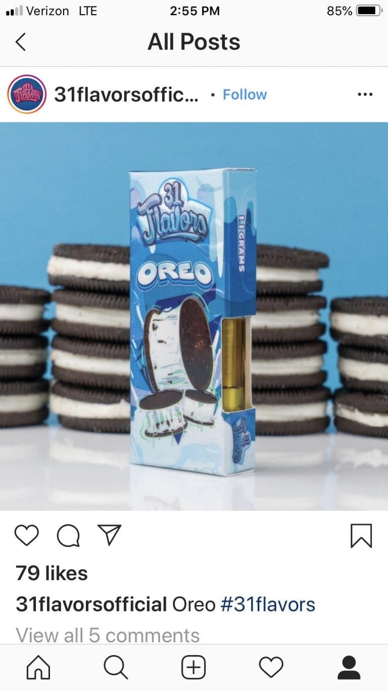 31 Flavors Cartridges Are Just Packaging