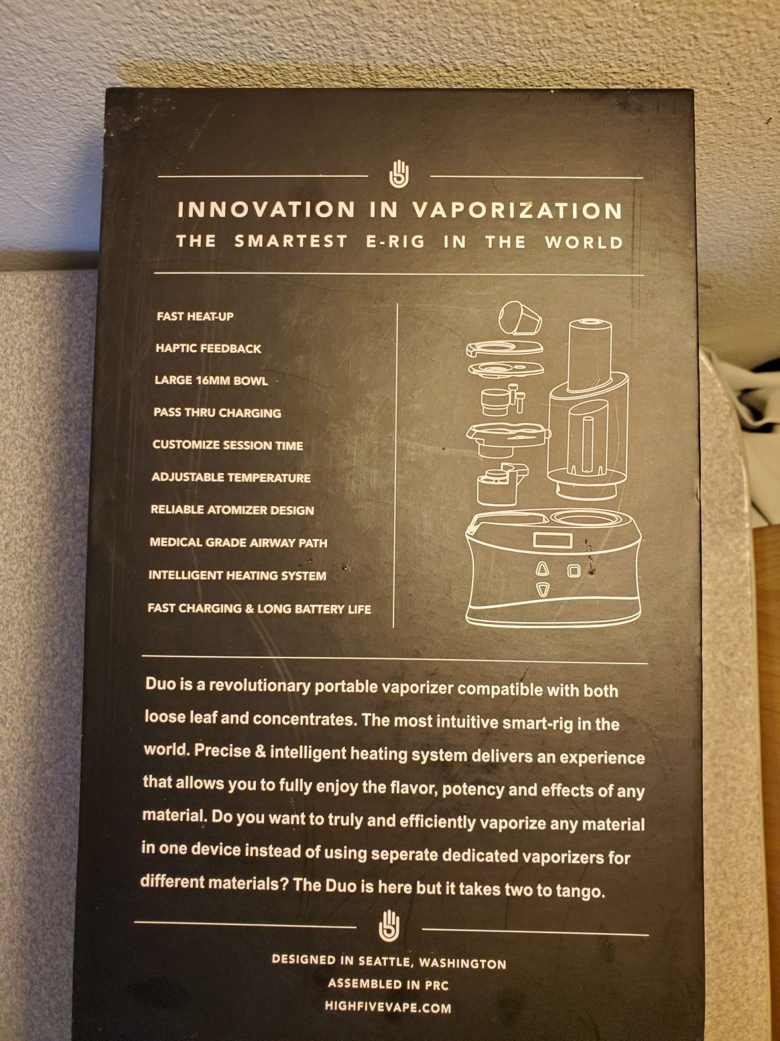 High Five Duo Review - Great Portable Electronic Dab Rig