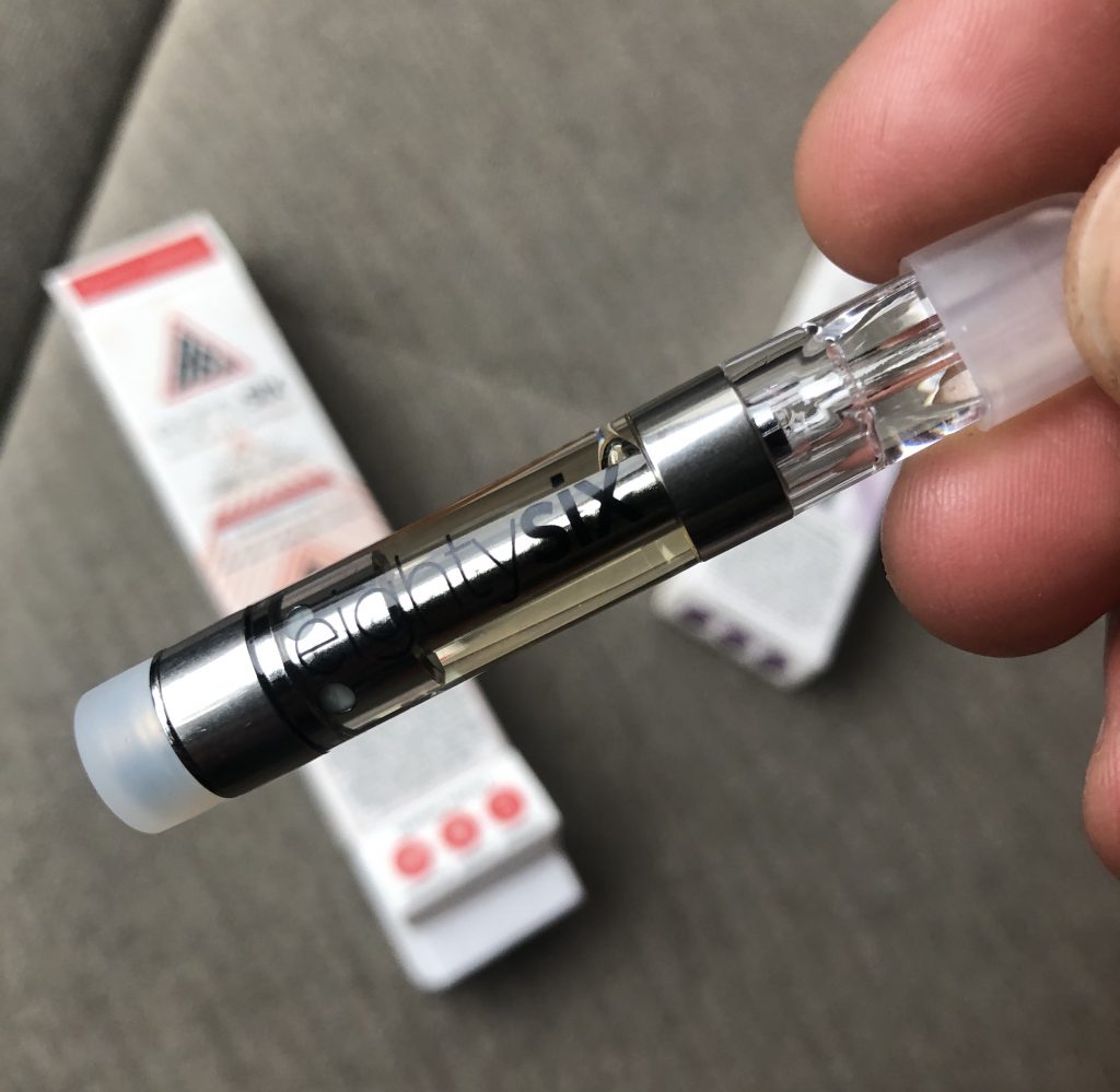 Eighty Six Delta 8 Cartridge Review - Smooth Hits, Great Tasting Strains