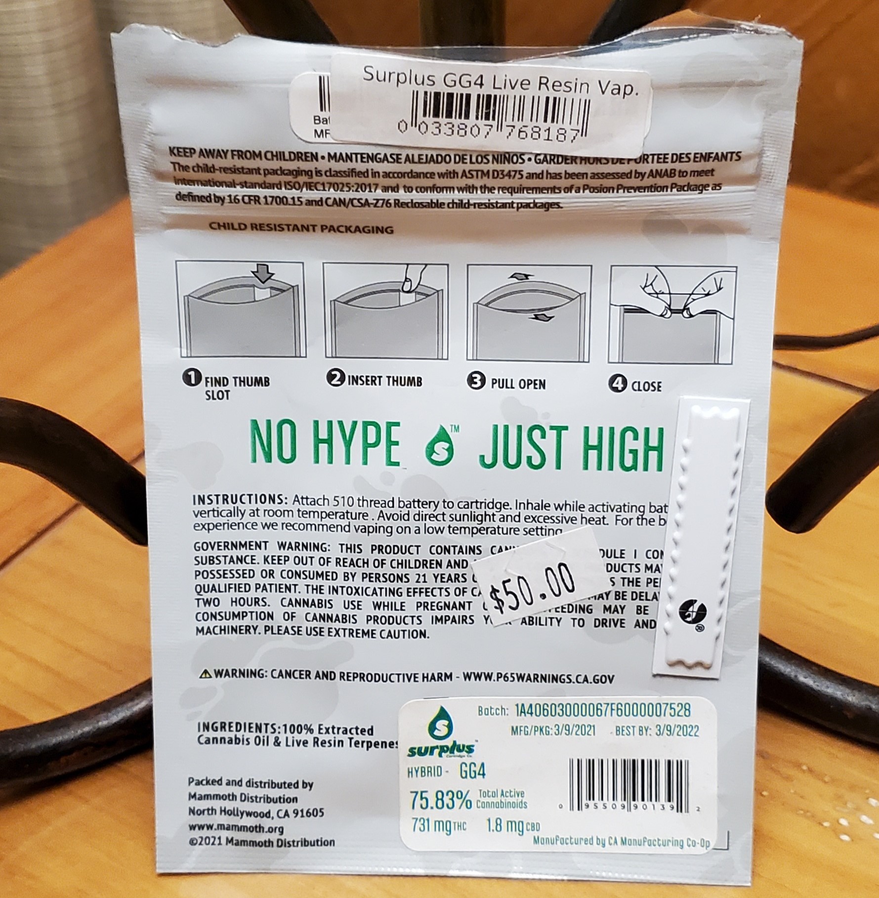 Surplus Live Resin Cartridge Review - Solid Quality and Taste