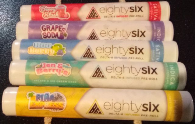Eighty-Six Brand Delta 8 Prerolls : Tasty and Satisfying!
