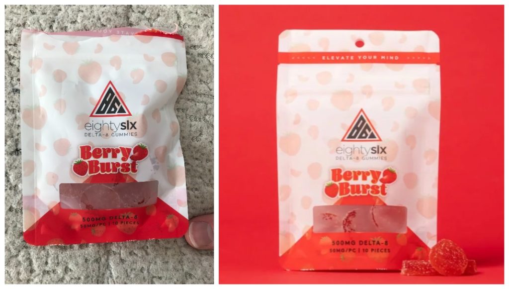 Eighty Six Brand Delta-8 THC Gummies Review - Sleepy and Spacy