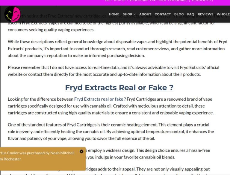 FRYD Cartridges Are the New Fakes in Town