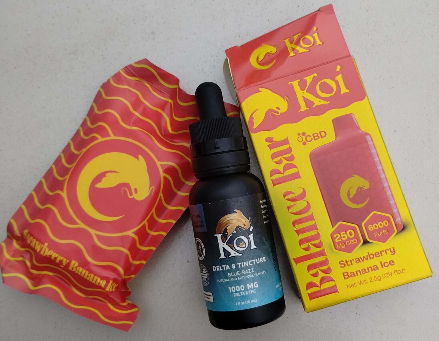 Koi CBD Balance Bar and D8 Tincture Review - Perfect